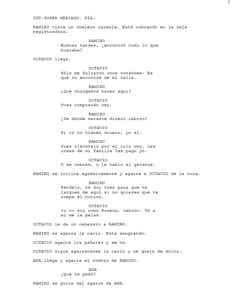 Guión Amores Perros Pdf