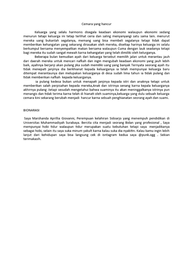 Contoh Pentigraf | PDF