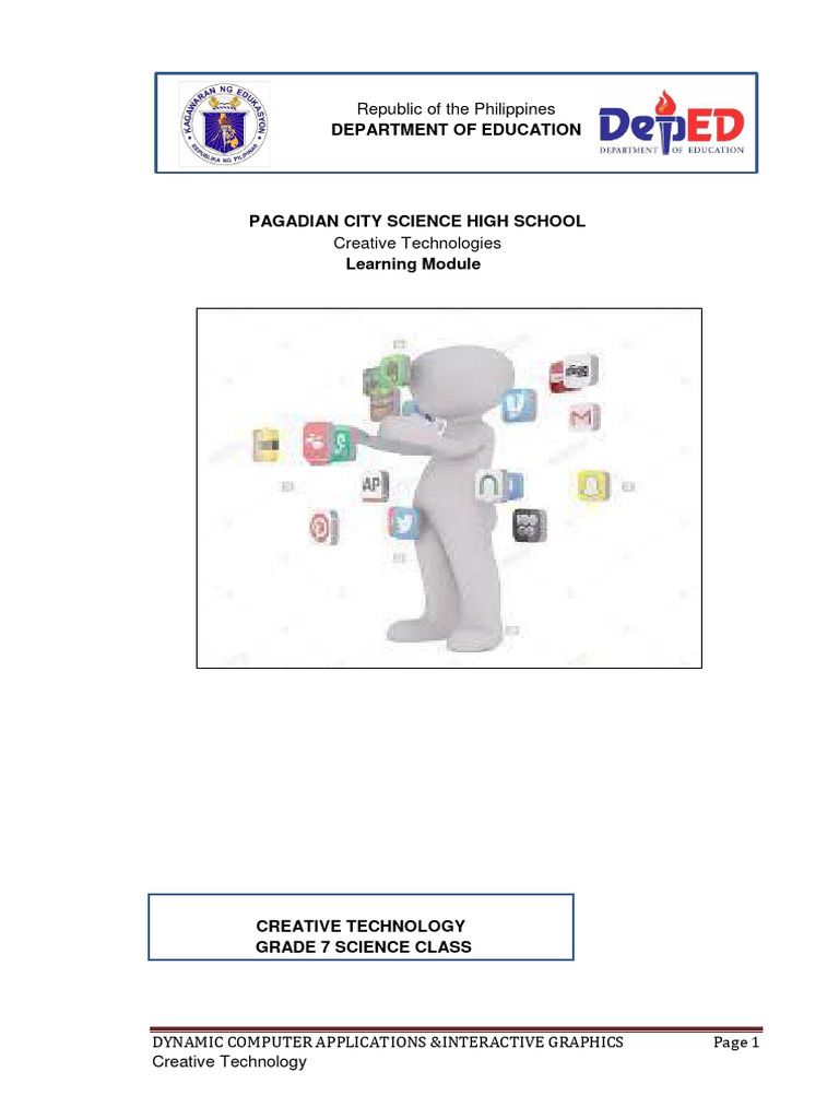 Creative Tech 7 Quarter 1 | PDF