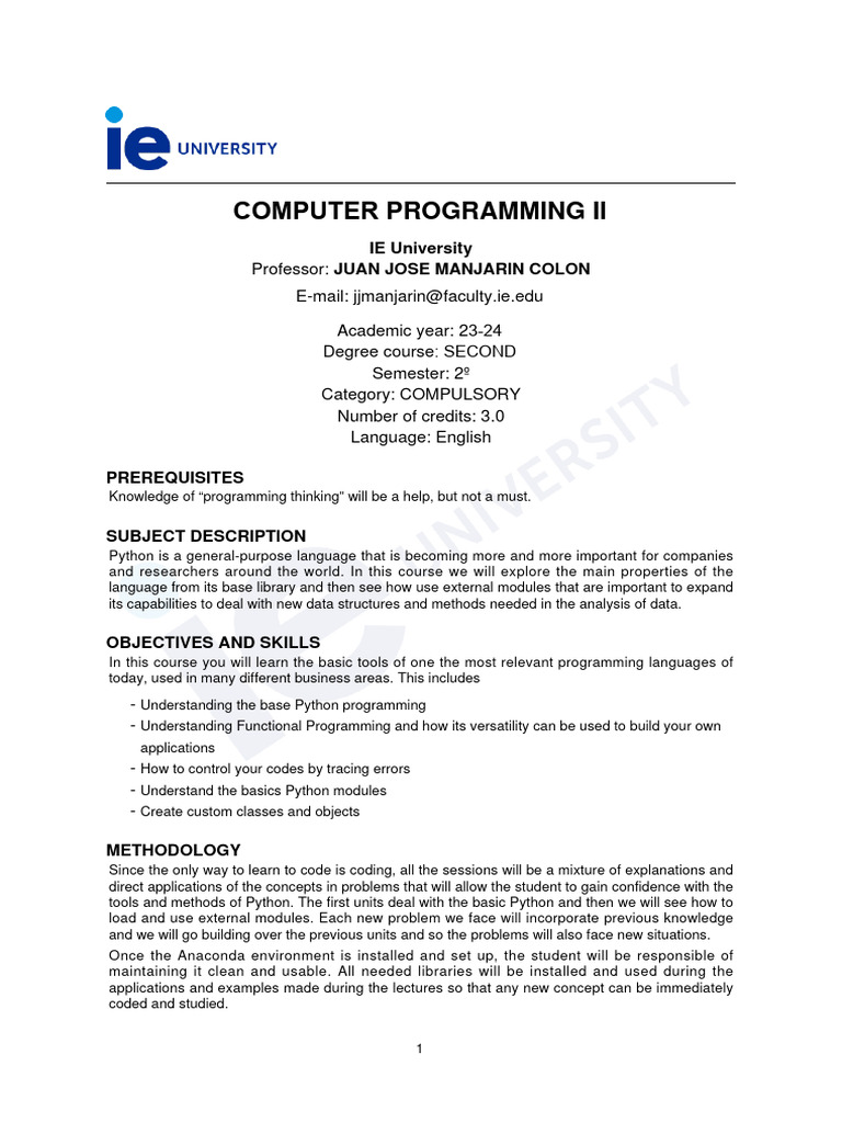 Computer Programming 2 | PDF | Plagiarism | Computer Programming Computer Programming 2 | PDF | Plagiarism | Computer Programming