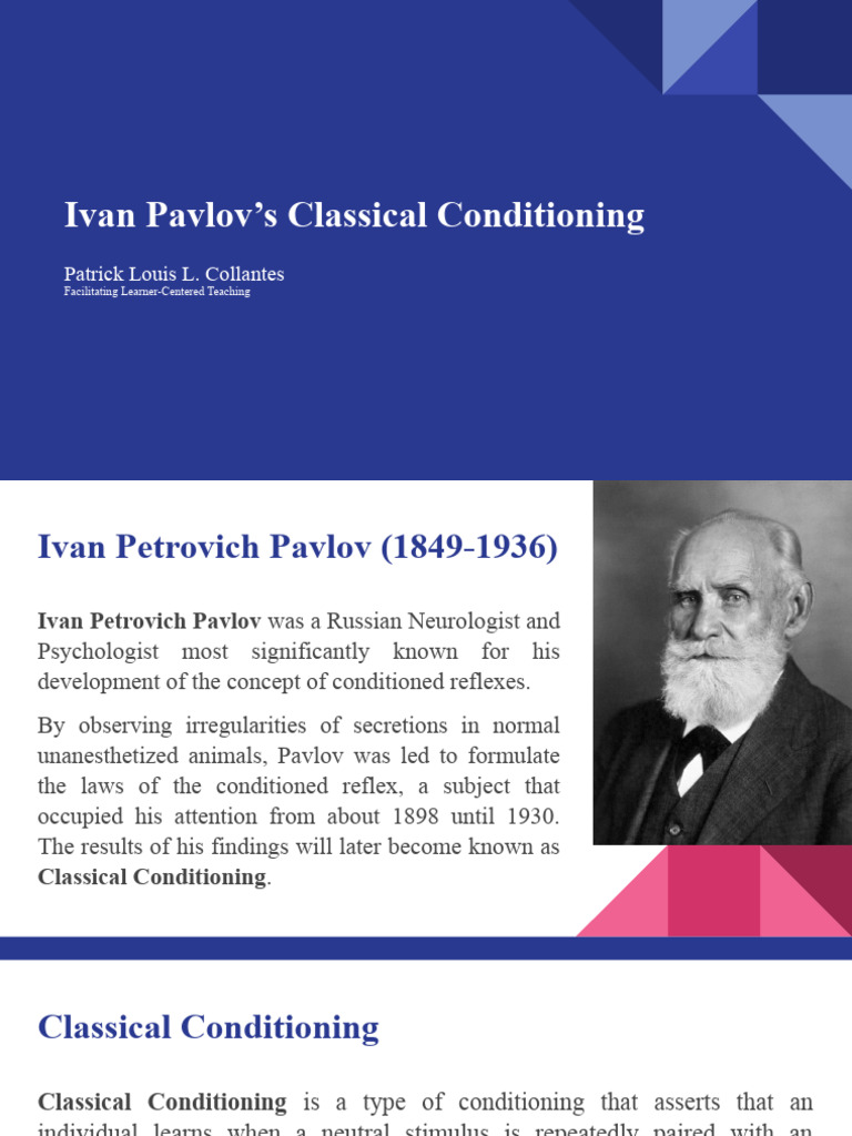 Pavlov's Classical Conditioning | PDF