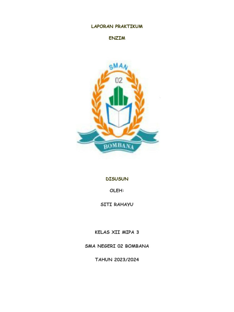 Siti Rahayu Laporan Praktikum Enzim | PDF