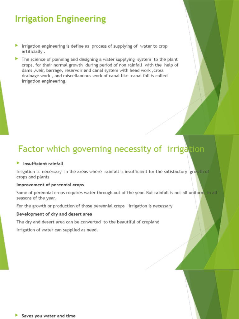 Irrigation Engineering | PDF