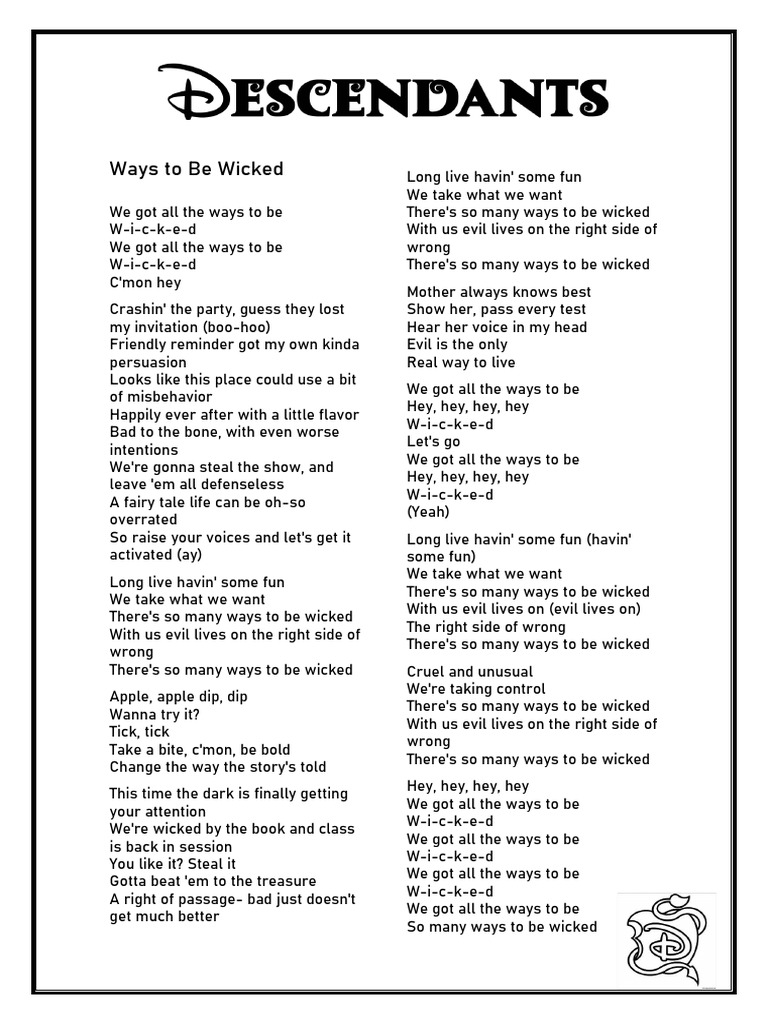 Ways To Be Wicked | PDF