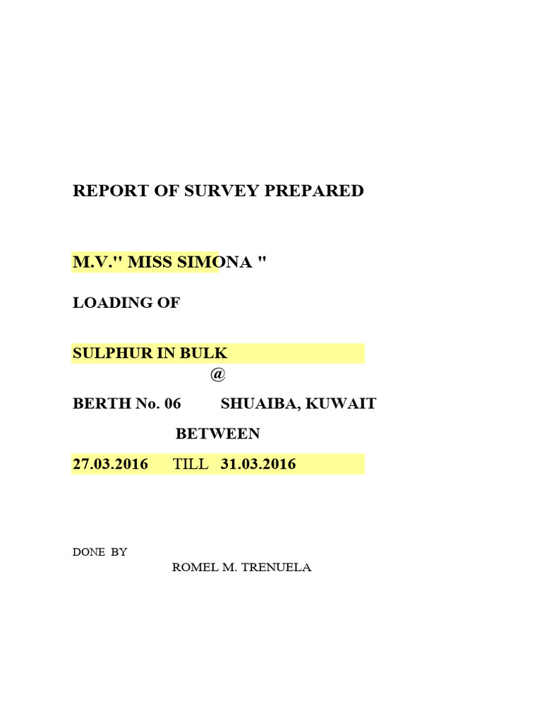 Hendrix Draft Survey | PDF