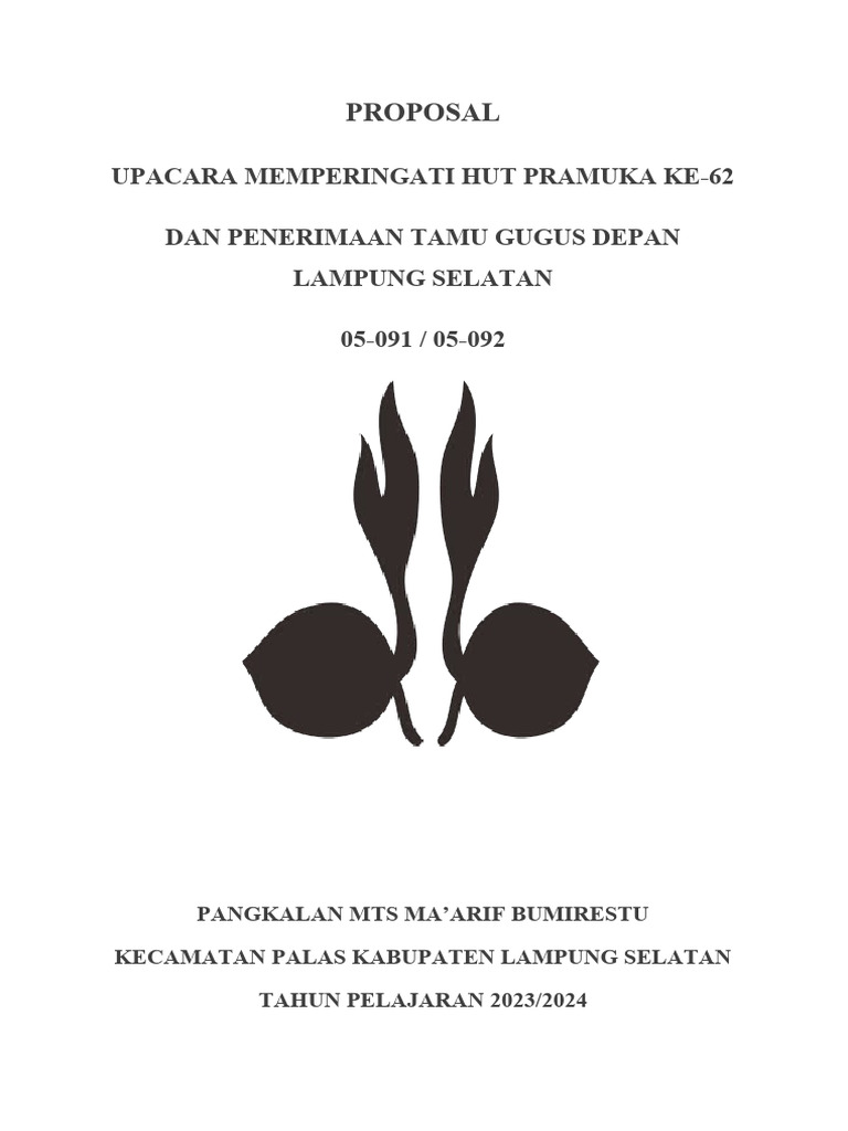Proposal Kegiatan Pramuka | PDF | Karier & Perkembangan
