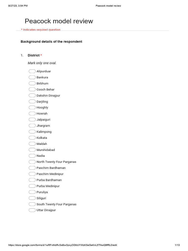 Peacock Model Review - For Head of Institutions & Teachers - Google ...