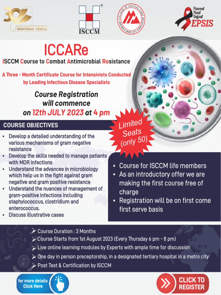 ICCARe - ISCCM-Course-to-Combat-Antimicrobial-Resistance New Link Added ...