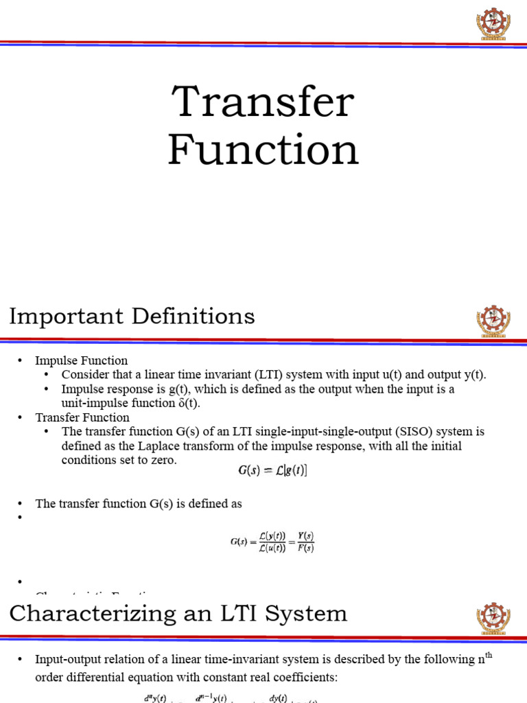 Transfer Function | PDF