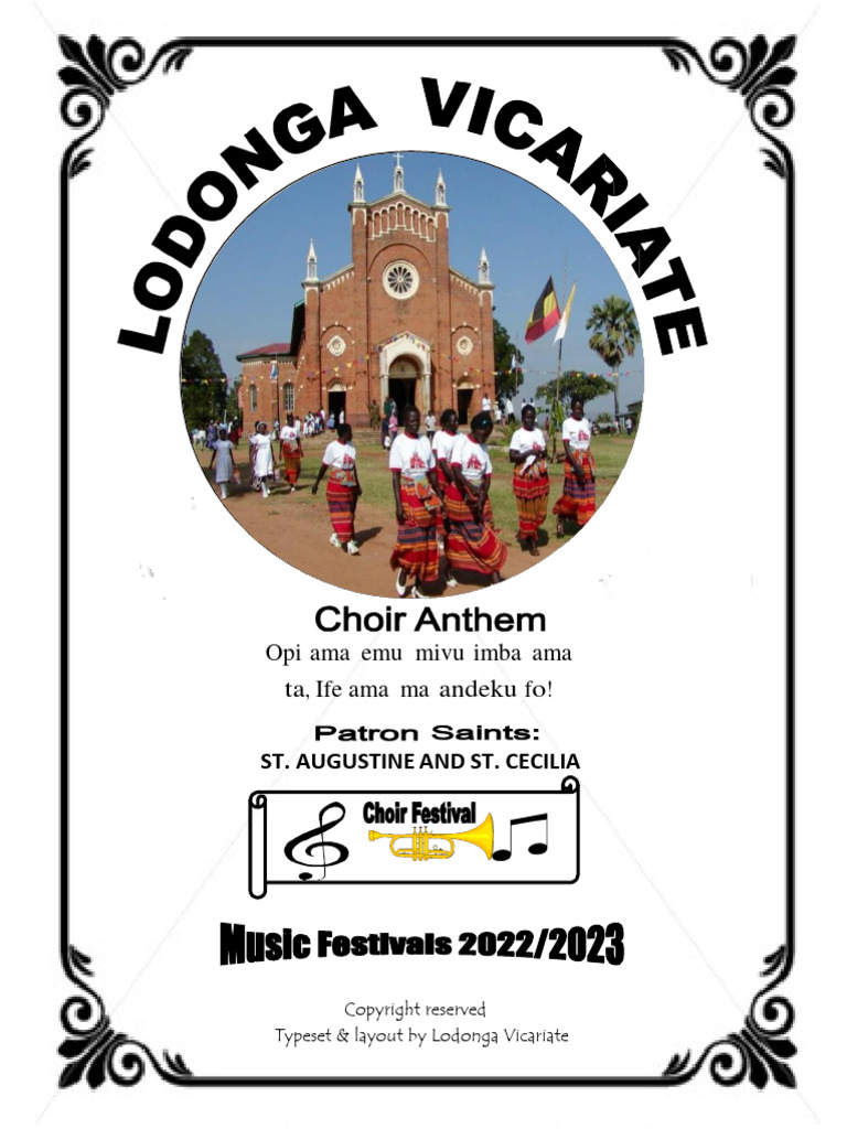 Lodonga Vicariate Music Festivals 2022/23 Pamphlet | PDF