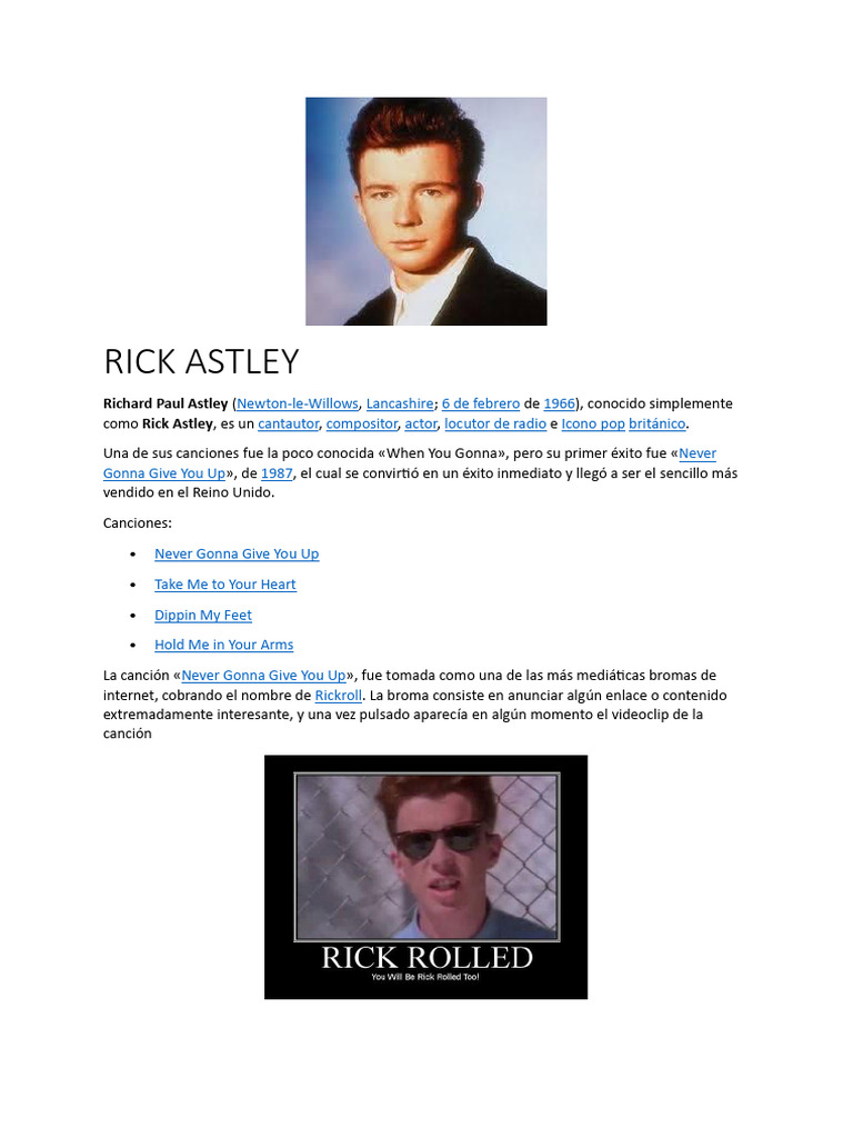 Rick Astley | PDF