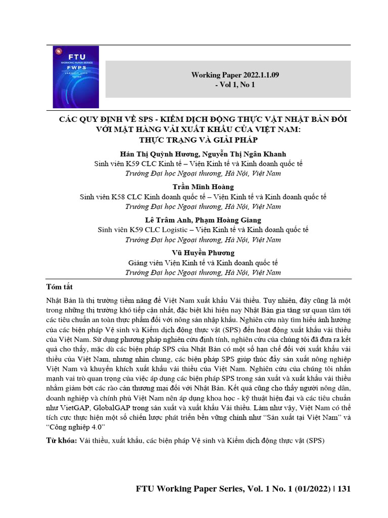 FWPS Vol 1 No 1 Paper 9 | PDF