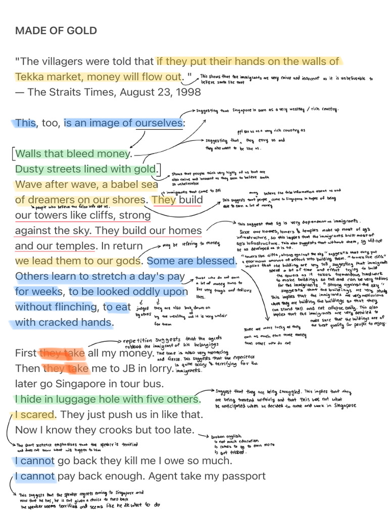Literature Made of Gold | PDF
