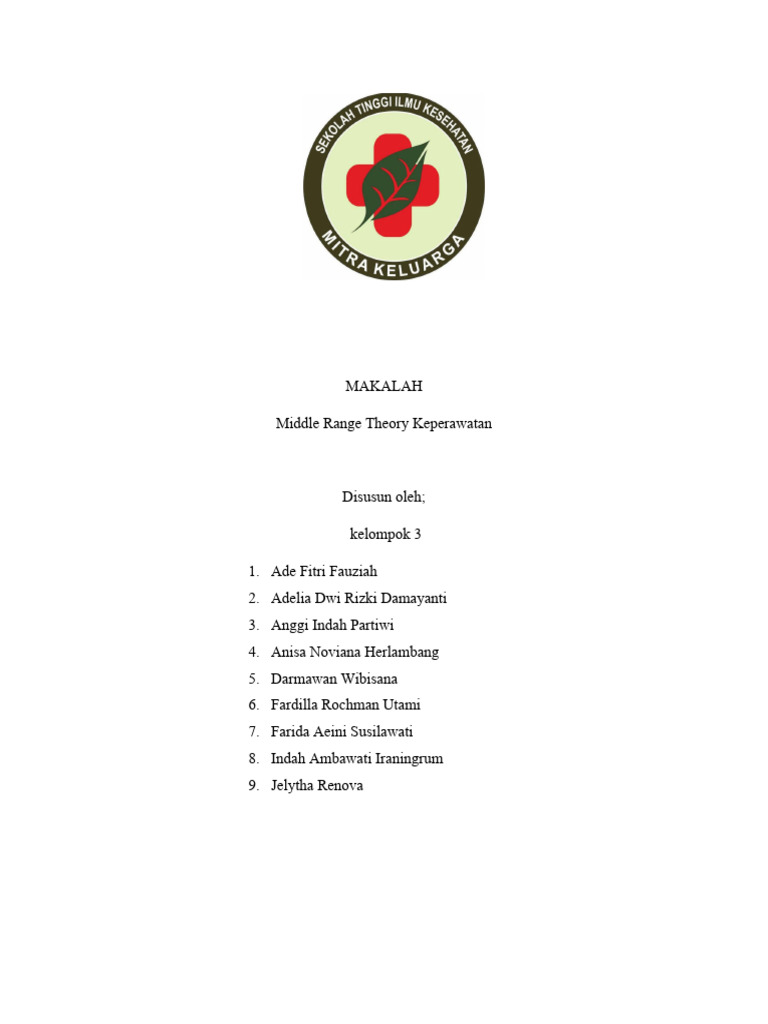 Teori Keperawatan Middle Range | PDF