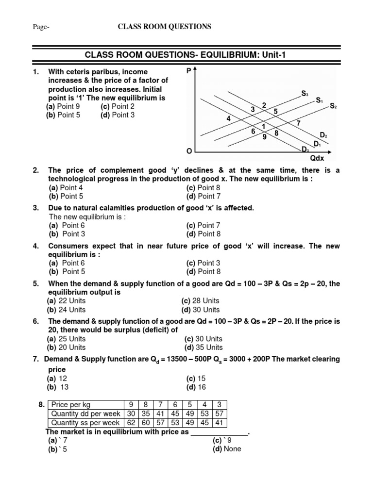 Equilibrium PDF | PDF | Economic Equilibrium | Supply (Economics)