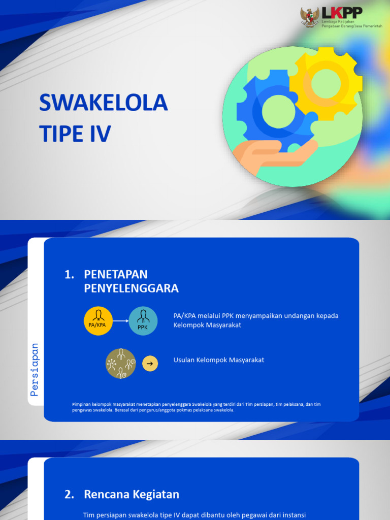 Panduan Swakelola Tipe IV | PDF | Teknologi & Rekayasa