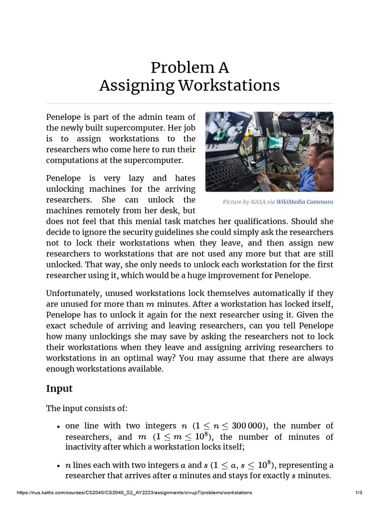 Assigning Workstations | PDF
