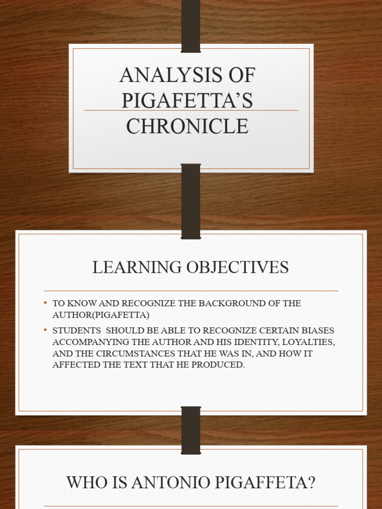 Analysis of Pigafetta's Chronicle | PDF