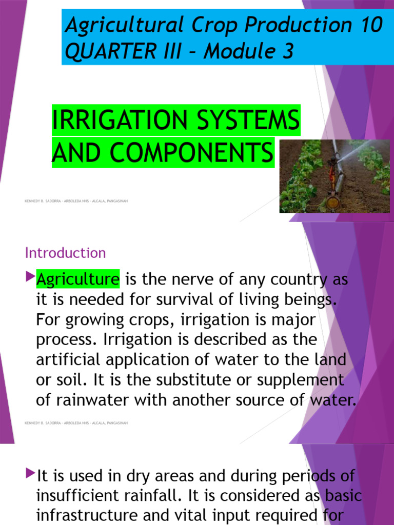 Acp 10 - PPT - Q3 - M3 | PDF | Irrigation | Soil