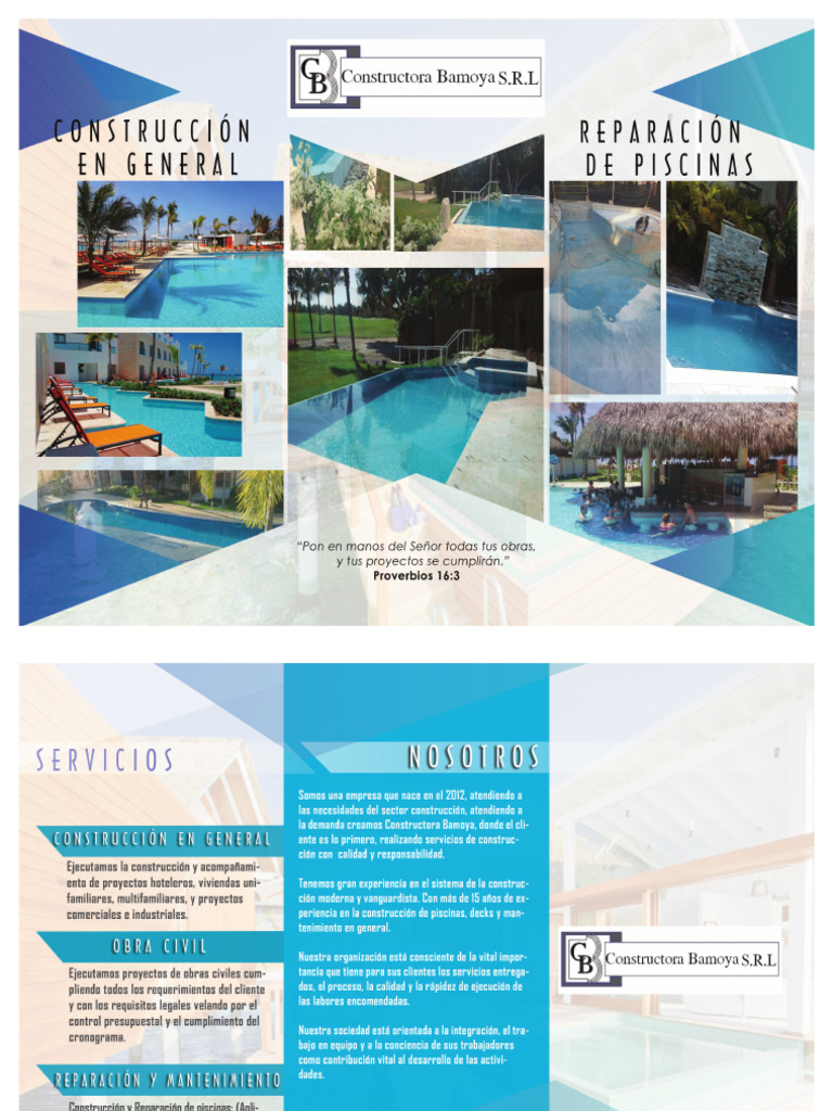 Brochure de Constructora Bamoya SRL | PDF