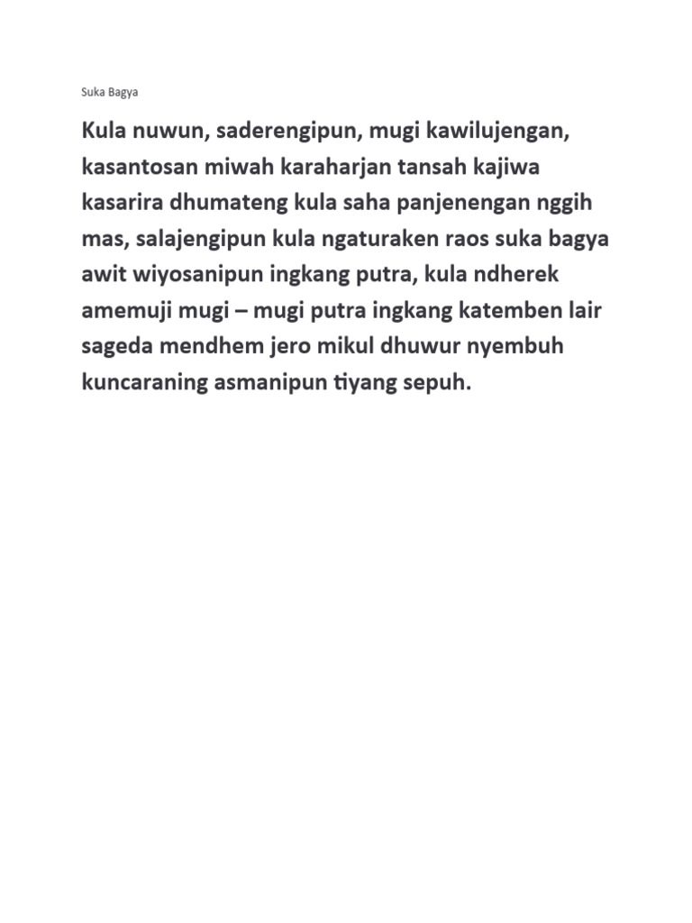 Suka Bagya-WPS Office | PDF