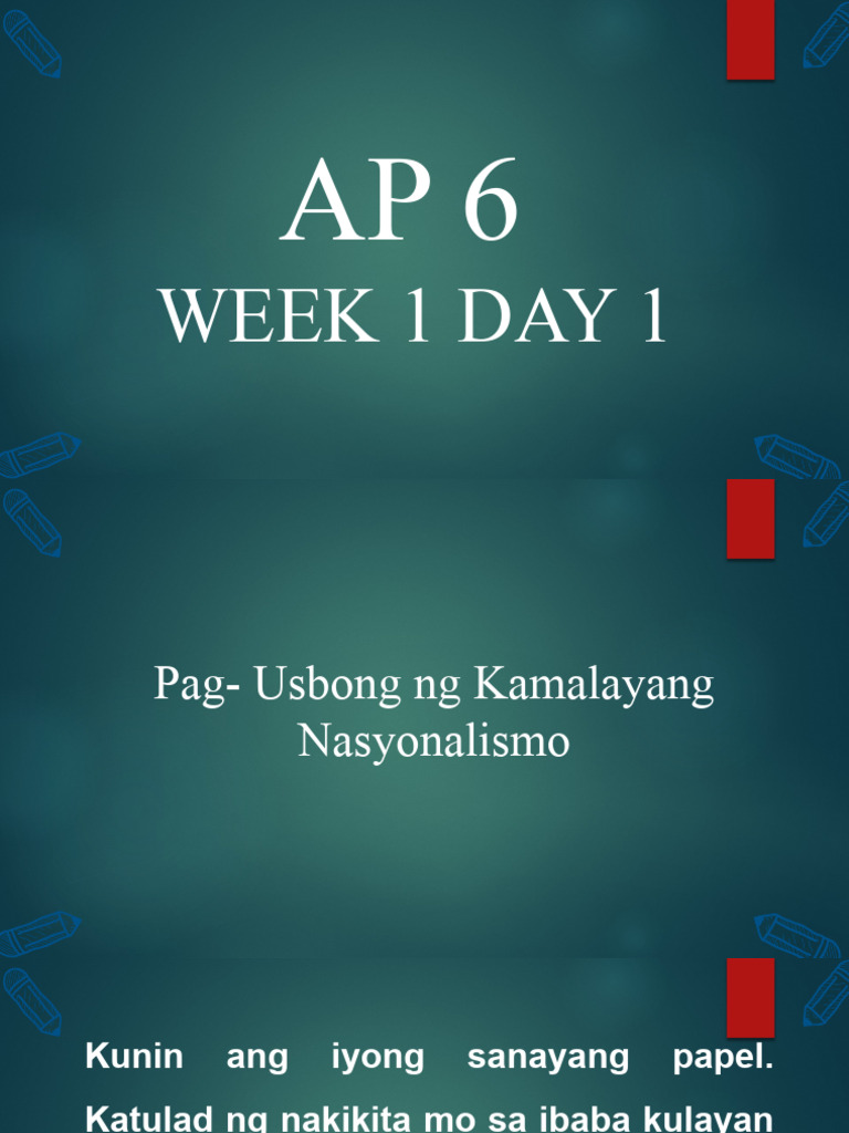 AP-Q1-WEEK1 | PDF
