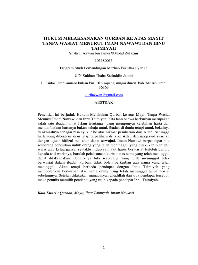 Jurnal Shahrul Azwan | PDF