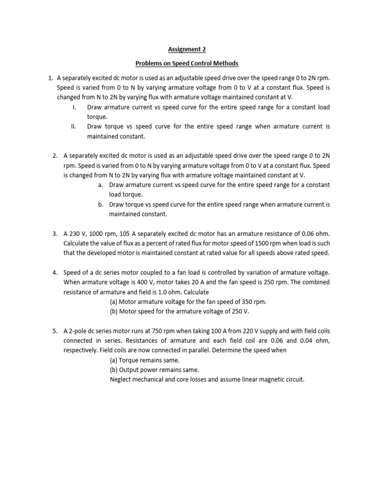 2-Speed Control and Braking Methods | PDF | Electric Motor | Electrical Equipment