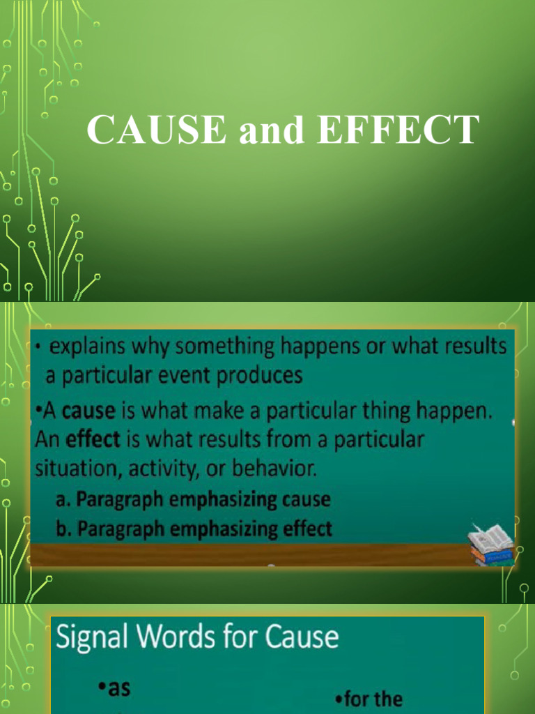 Cause and Effect | PDF