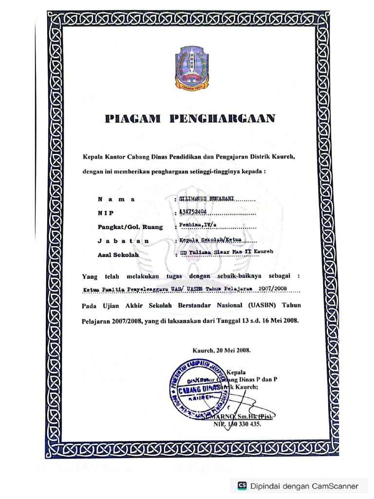 Piagam K3S | PDF