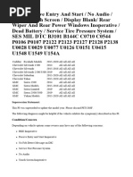 GM Obd1 Codes List | PDF | Automatic Transmission | Mechanical Engineering