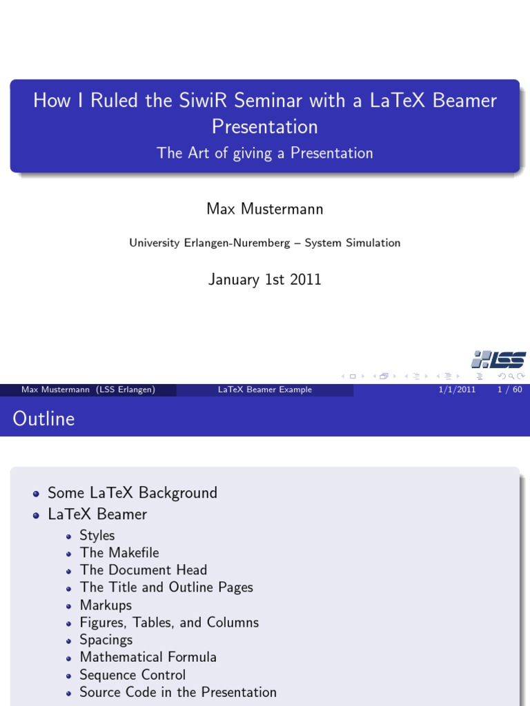 Latex Beamer | PDF | Markup Language | Typefaces