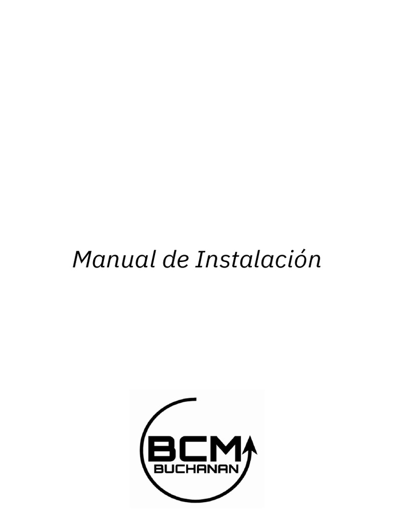 Manual de Instalacion DECKS BCM | PDF | Tornillo | Detergente