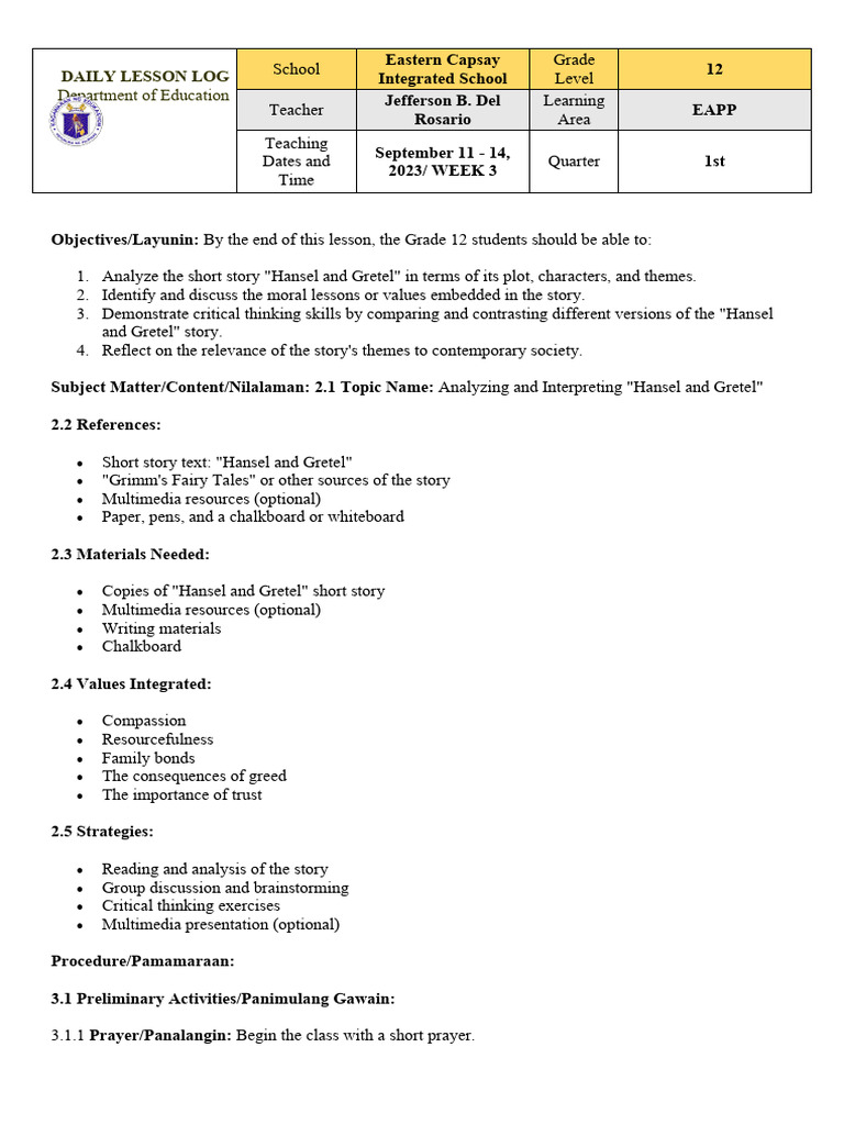 DLP in EAPP Wk2 | PDF