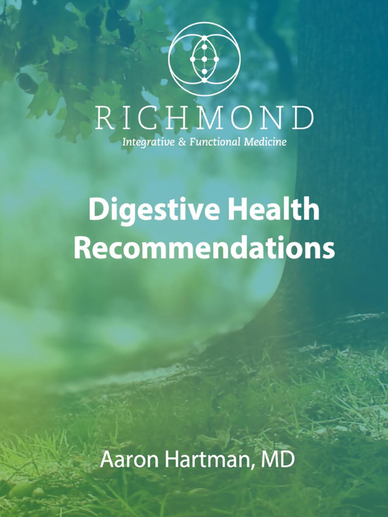 Digestive Health Recommendations | PDF