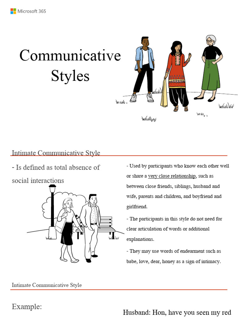 Communicative Styles g9 teachers day | PDF