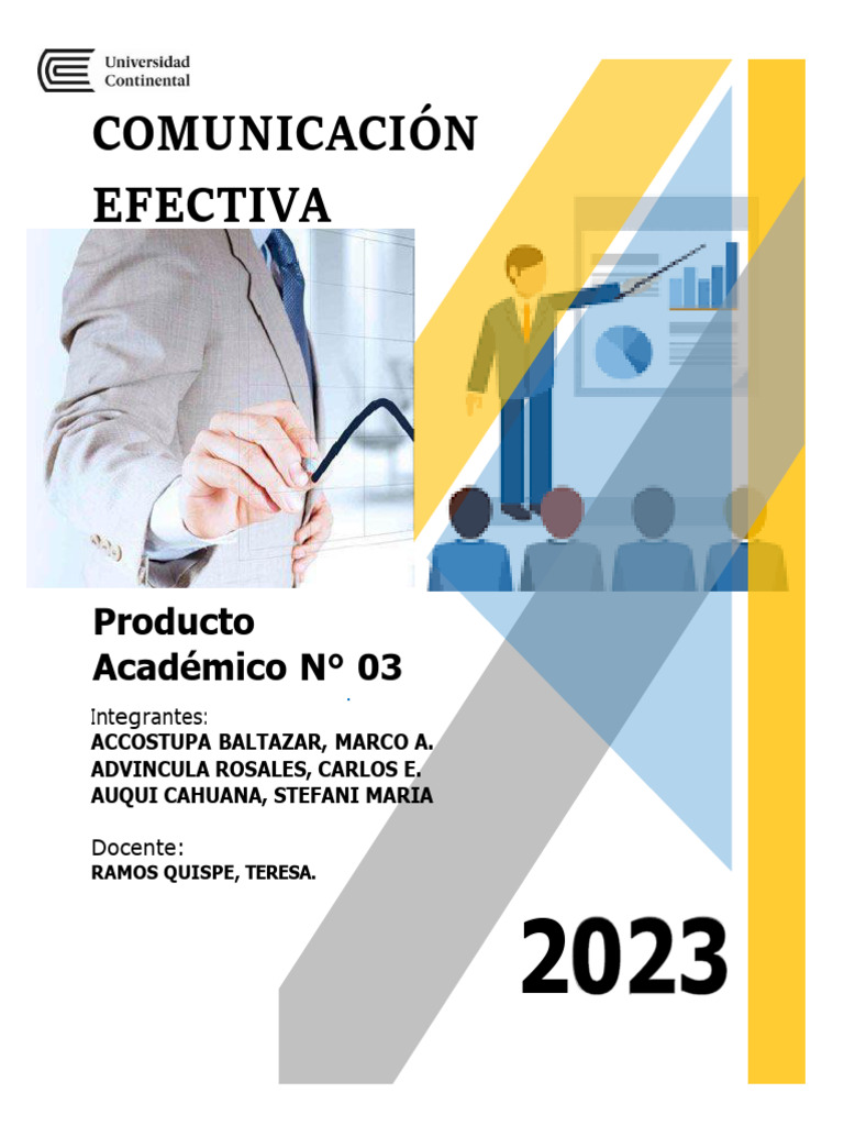 Producto Academico N°03 - Comunicación Efectiva | PDF