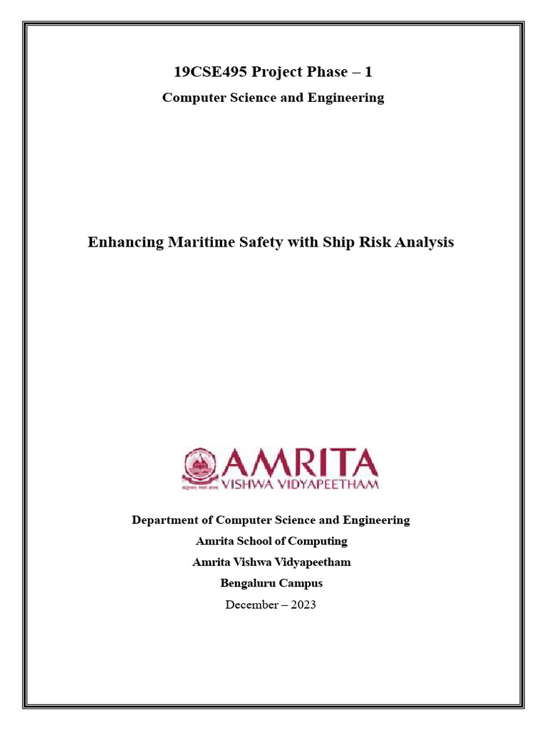 Maritime Safety: Ship Risk Analysis | PDF | Risk Management | Risk