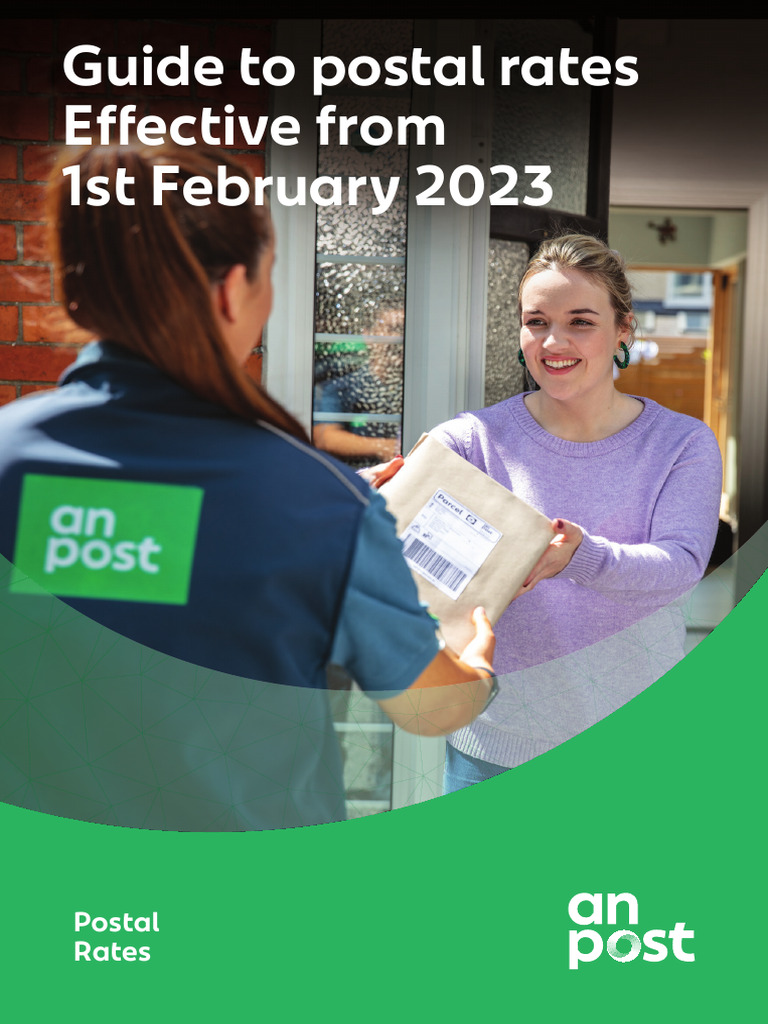 An Post Postal Rates Guide 2023 | PDF