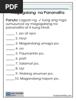 worksheet-GRADE 1 - Miyembro NG Pamilya - AP | PDF