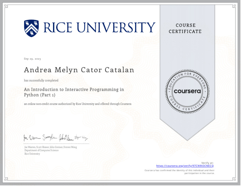 AMCCATALAN - Coursera Certificate | PDF