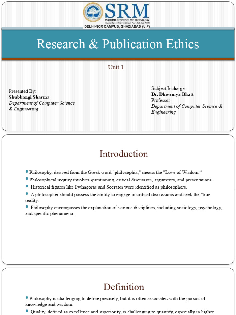 Philosophy & Ethics Overview | PDF | Social Science | Philosophy