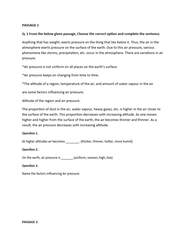Geography Lesson 4 Assignment | PDF | Atmosphere Of Earth | Atmospheric ...