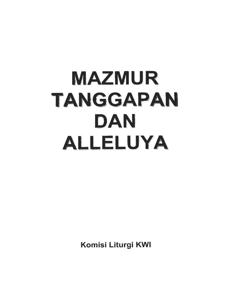2020 Mazmur Edisi Baru - PDF - Final - PDF 5 | PDF