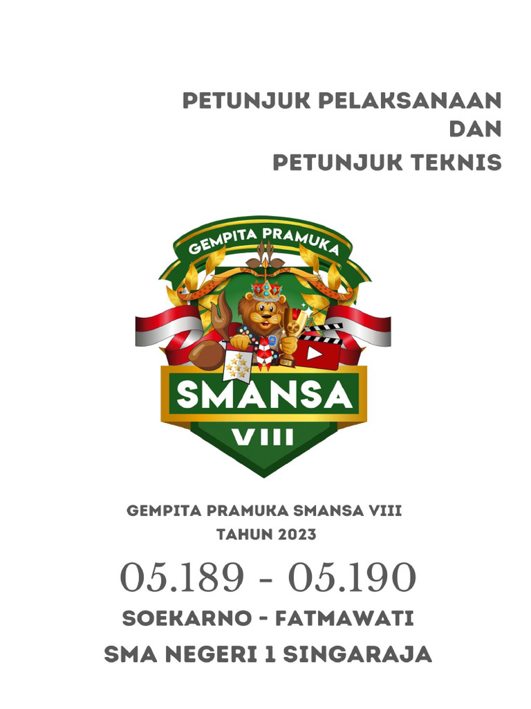 Petunjuk Teknis Dan Petunjuk Pelaksanaan Lomba GPS VIII 2023 | PDF Petunjuk Teknis Dan Petunjuk Pelaksanaan Lomba GPS VIII 2023 | PDF