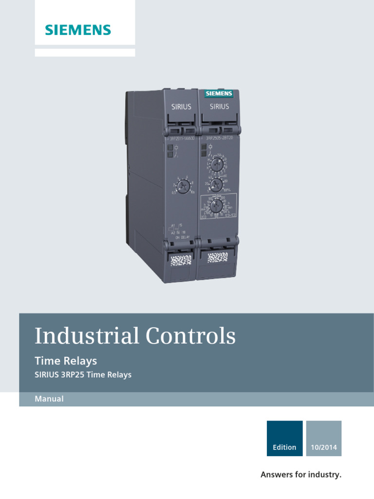 Industrial Controls: Time Relays | PDF | Relay | Switch