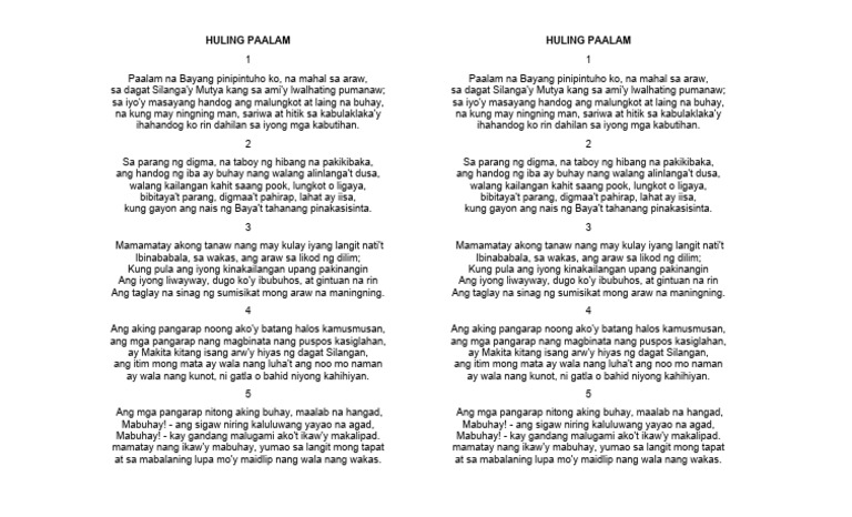 HULING PAALAM | PDF