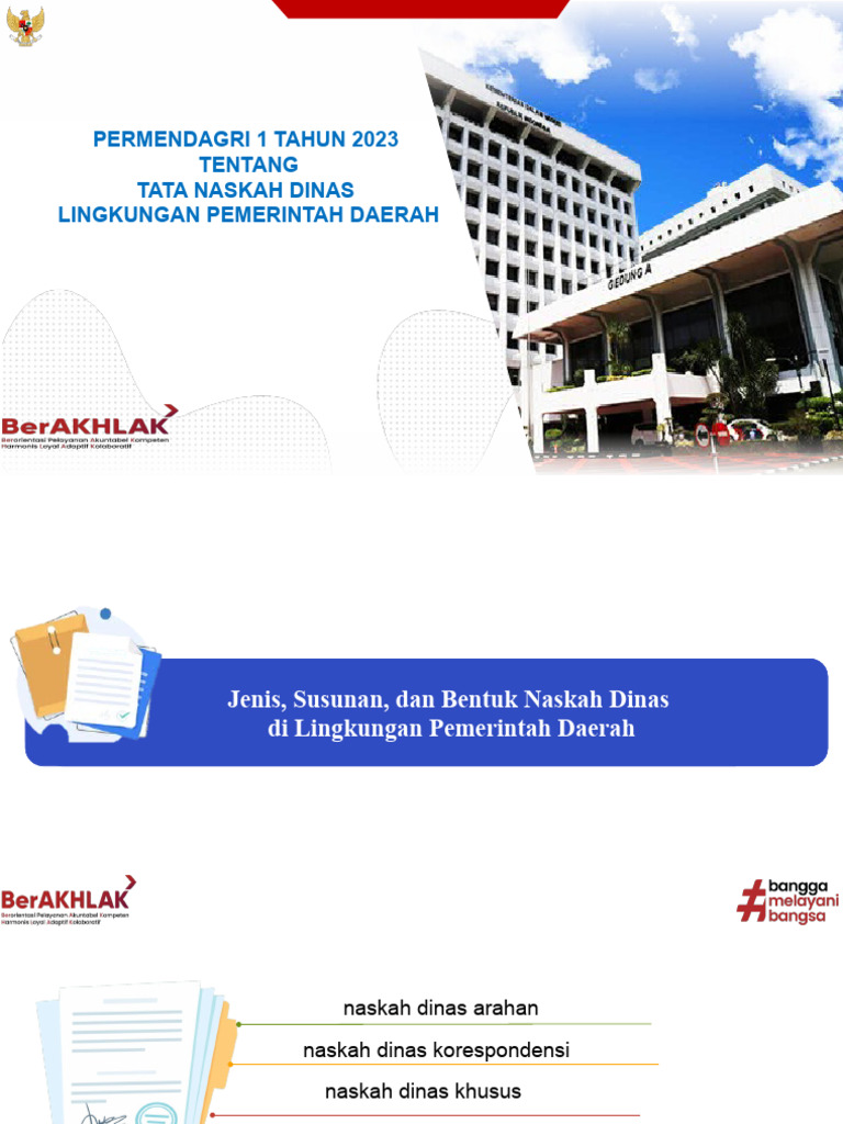 Paparan Pelaksanaan Permendagri 1 Tahun 2023 TND Pemda | PDF