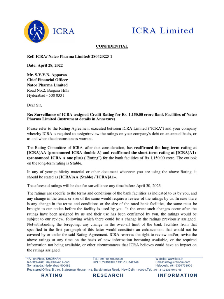 ICRA-Ratings-2022 | PDF