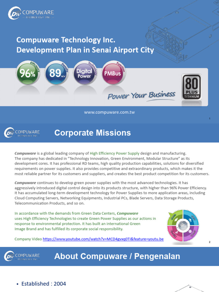 Compuware Senai Airport Plan | PDF